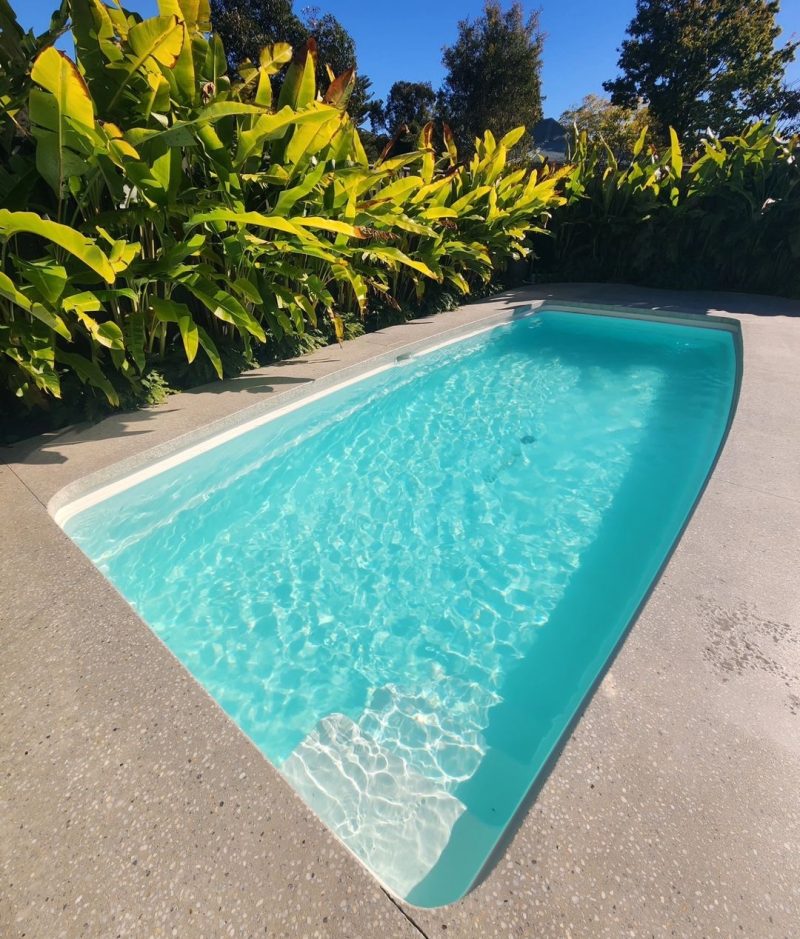 Fibreglass pool in Central Coast painted by Pool Restorations in ...